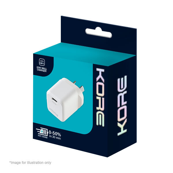 Kore Wall Charger 20W Single USB-C Port Kore Wall Charger 20W Single USB-C Port